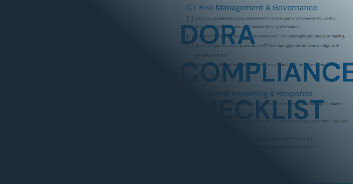 Is your organisation prepared to meet the requirements of DORA?